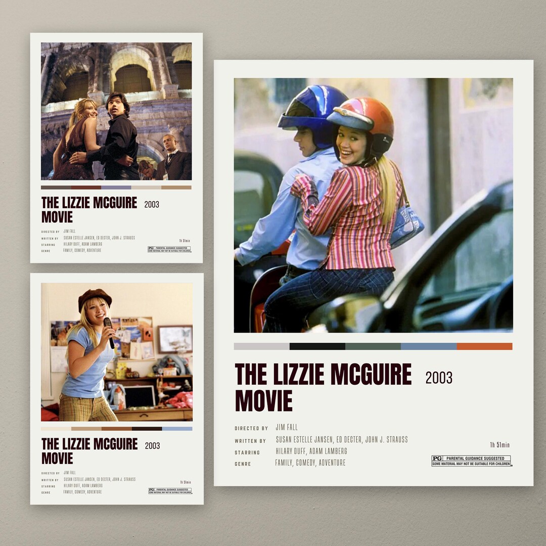 The Lizzie Mcguire Movie Alternative Poster 3 Options - Etsy