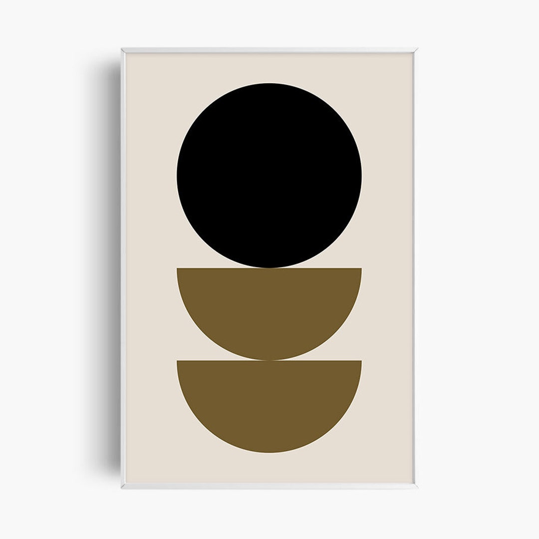 Abstract Balance Circles Poster Art Print Digital Download - Etsy