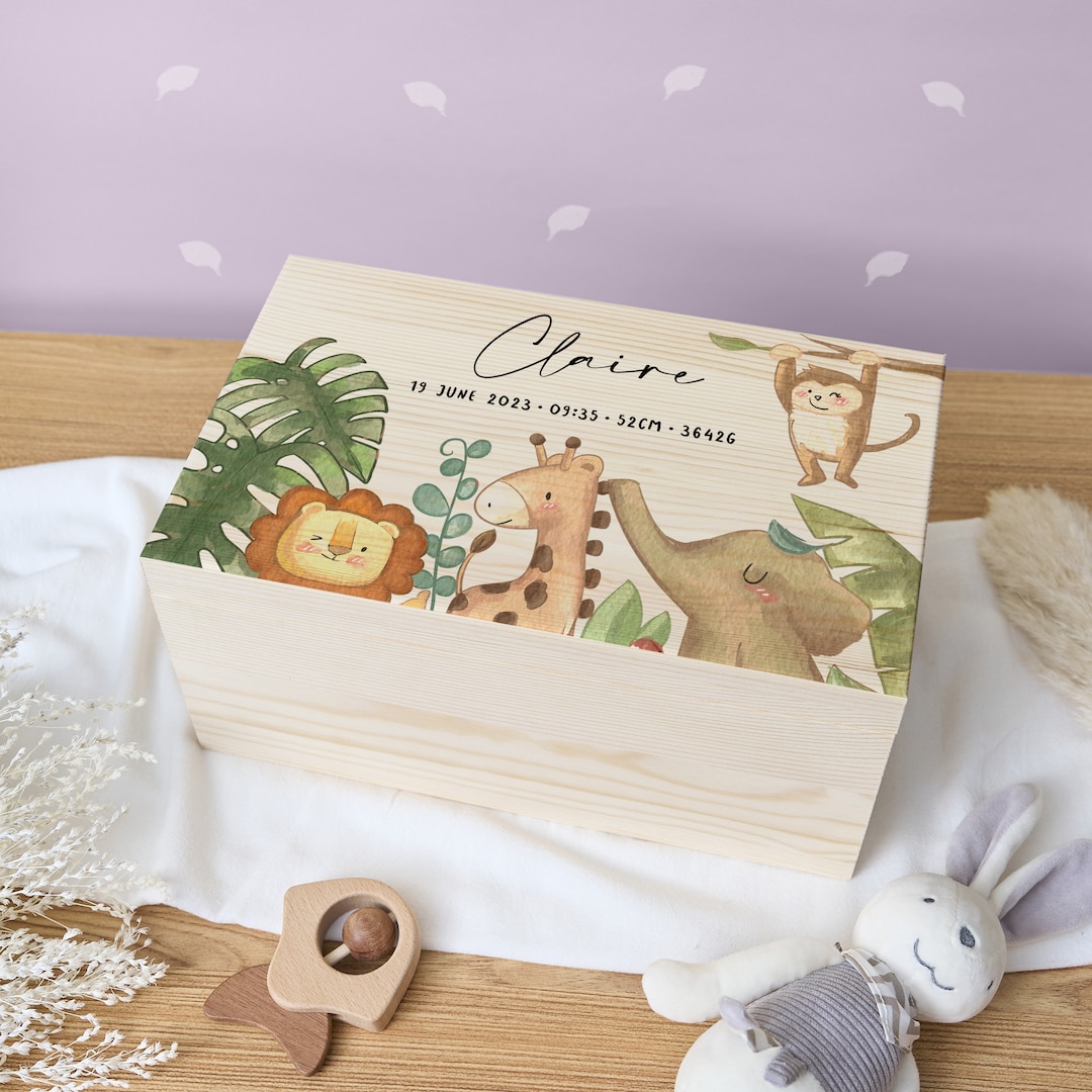 Personalized Memory Box Baby, Baby Gift Birth, Custom Souvenir Box, Baptism Gift Baby, Communion ...