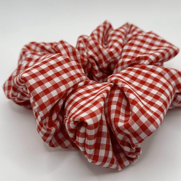 Gingham Jumbo Scrunchie - Etsy