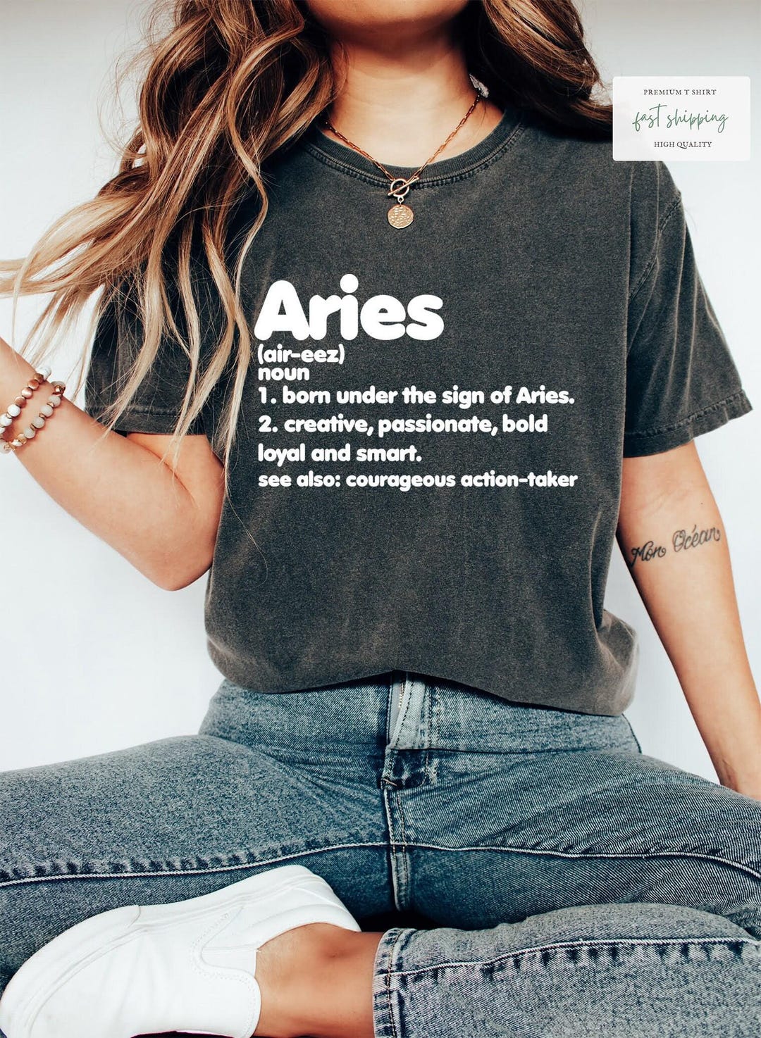 Aries Astrological Sign Tee, Aries Zodiac T-shirt, Aries Zodiac Apparel ...