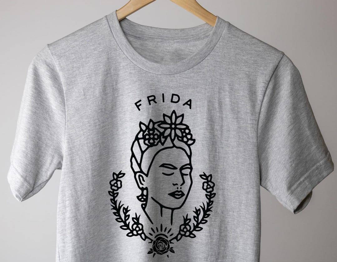 Frida Shirt, Frida Kahlo T-shirt, Empowerment Tee, Feminist Shirt, Face ...