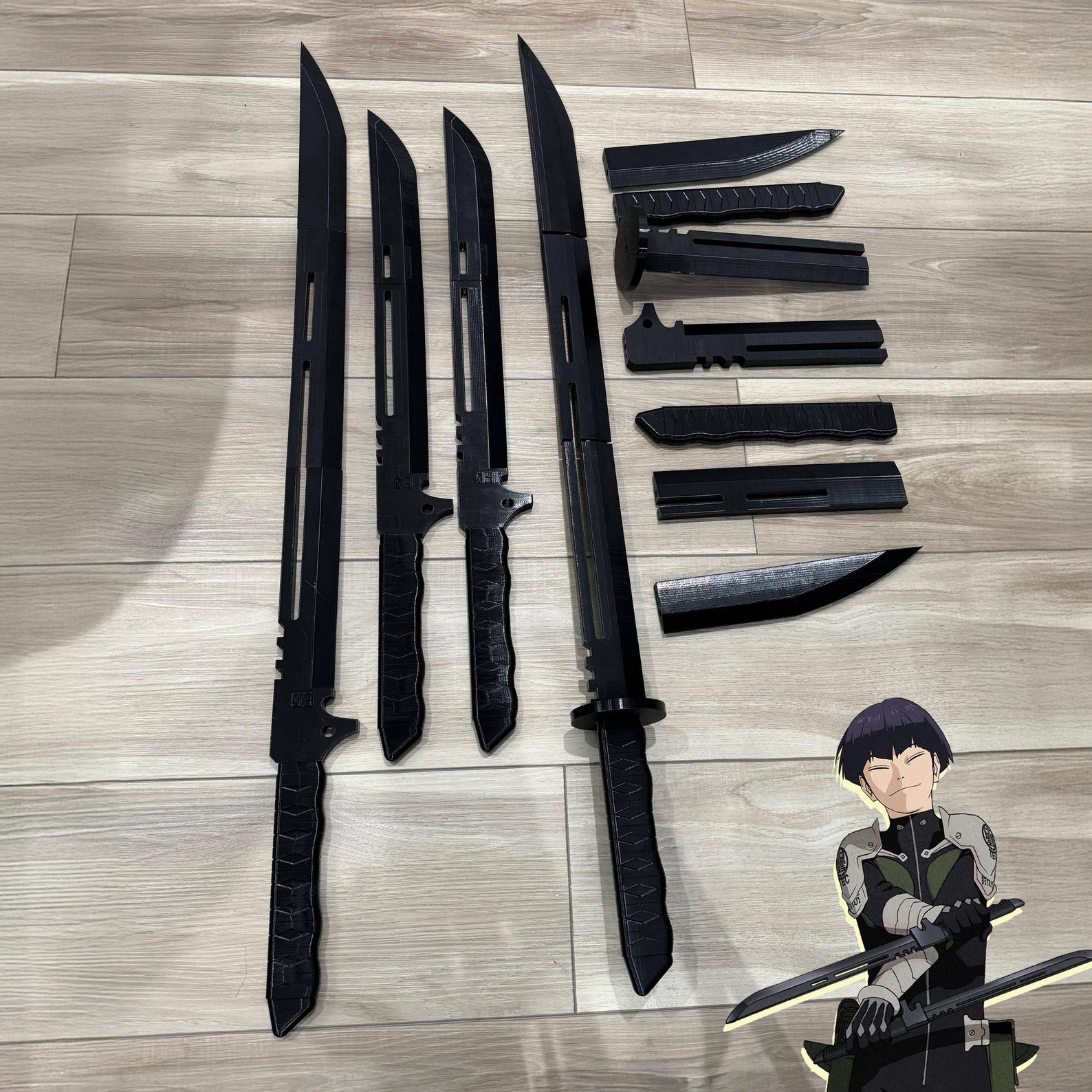 Hoshino Swords/daggers Prop: Kaiju No. 8 Cosplay DIY Kit - Etsy