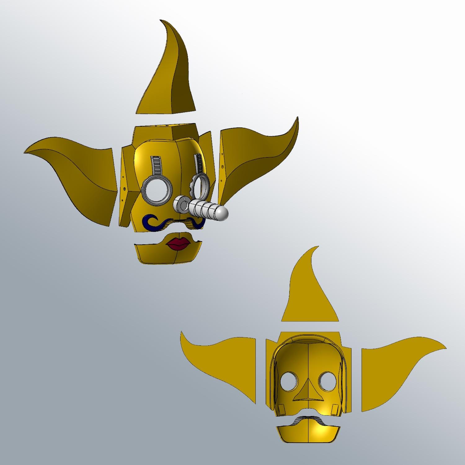 Usopp Sogeking Mask DIY Kit: One Piece Cosplay Prop 3D Printed - Etsy