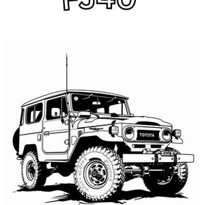 Toyota Cars Colouring Book Digital Download, Unique Cars, 4WD, Supra ...