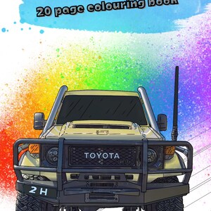 Toyota Cars Colouring Book Digital Download, Unique Cars, 4WD, Supra ...