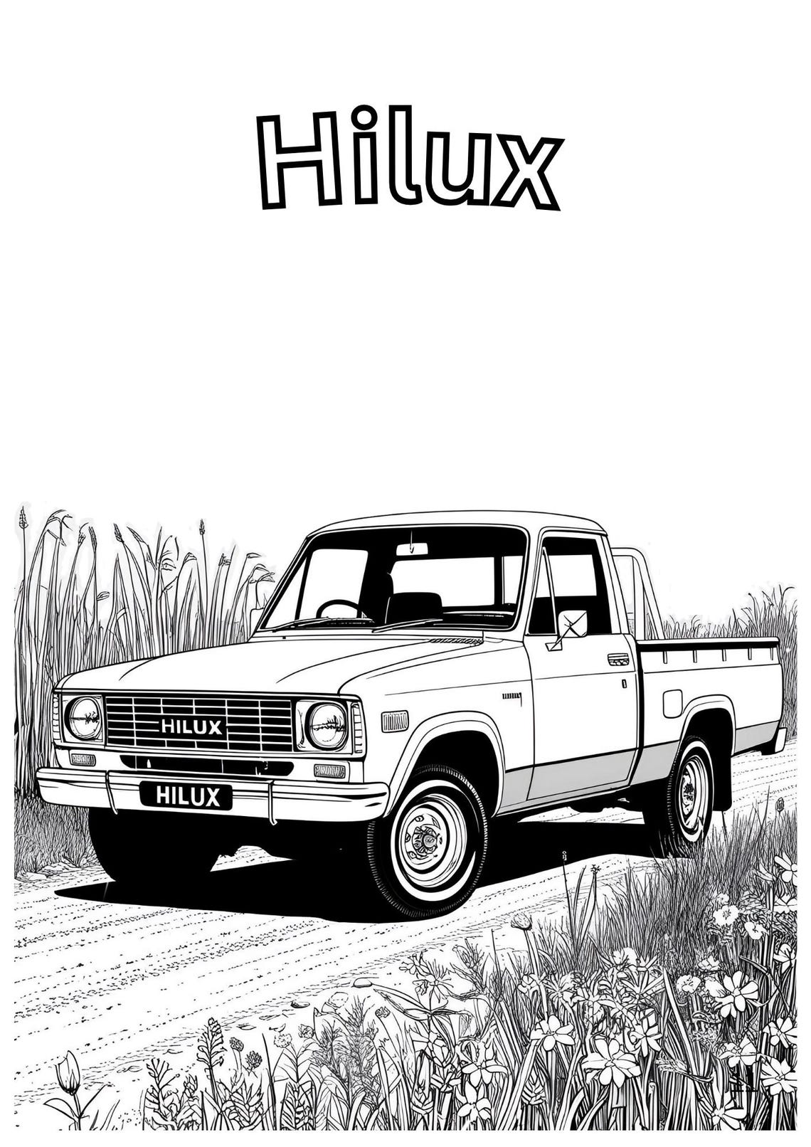 Toyota Cars Colouring Book Digital Download, Unique Cars, 4WD, Supra ...