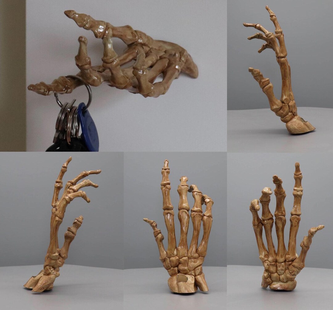 Spooky Skeleton Hand Wall Hanger A Hand Painted, Creepy and Unique ...