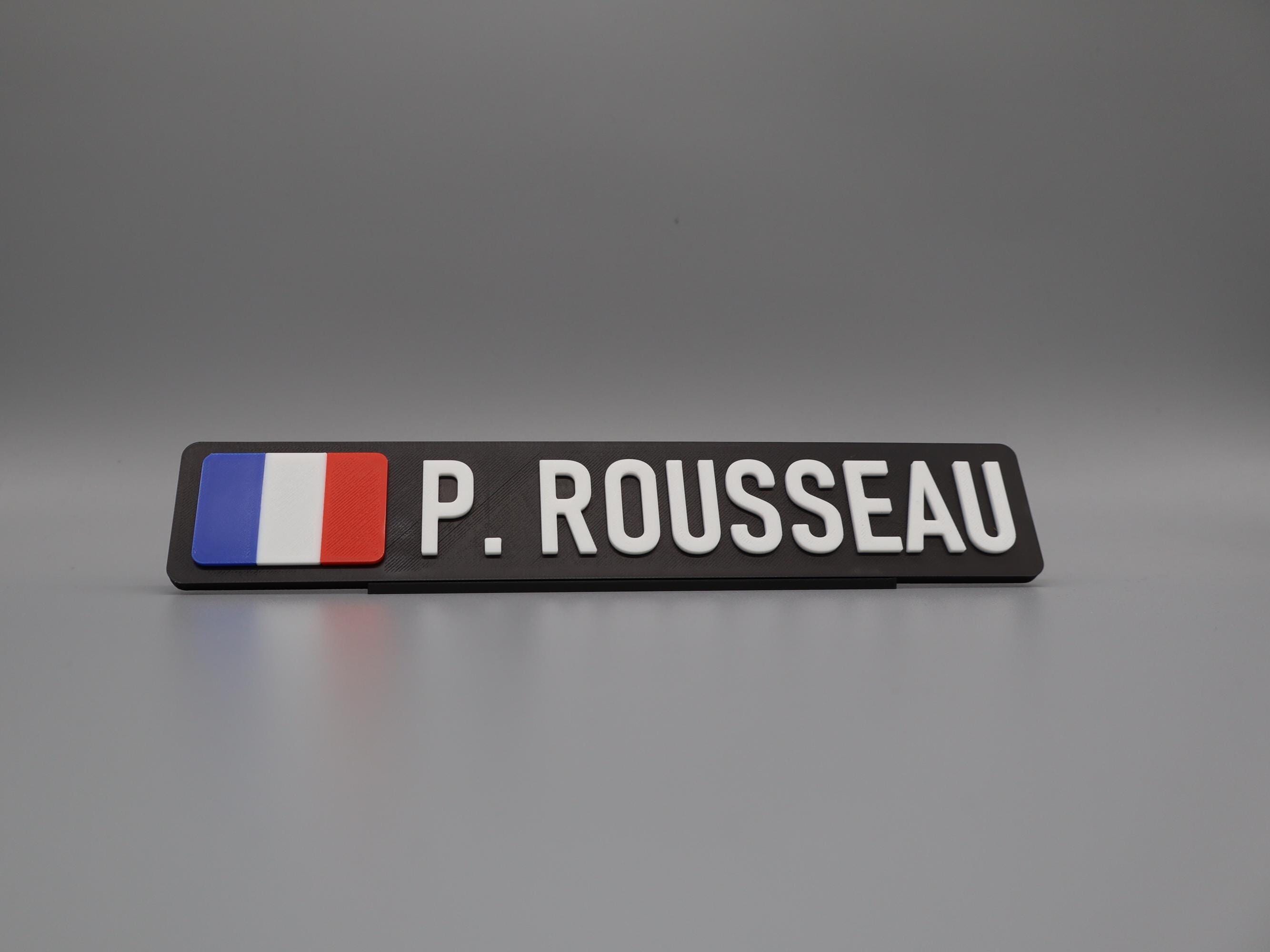 Custom Race Car Style Name Tag With Different Mounting Options ...