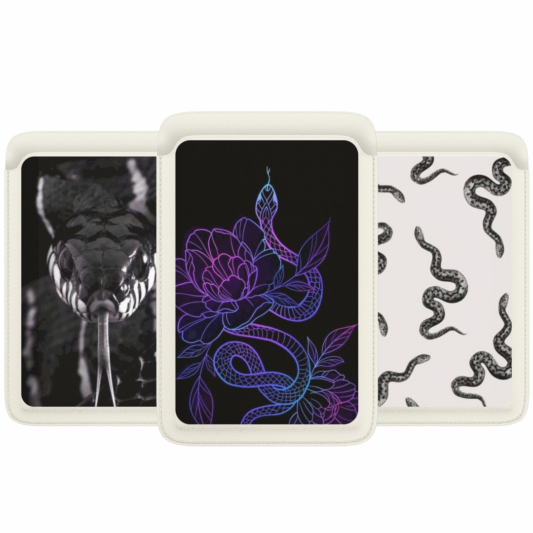 Magsafe Wallet Snake Pattern Magsafe Wallet Gift Magnetic Snake Wallet ...