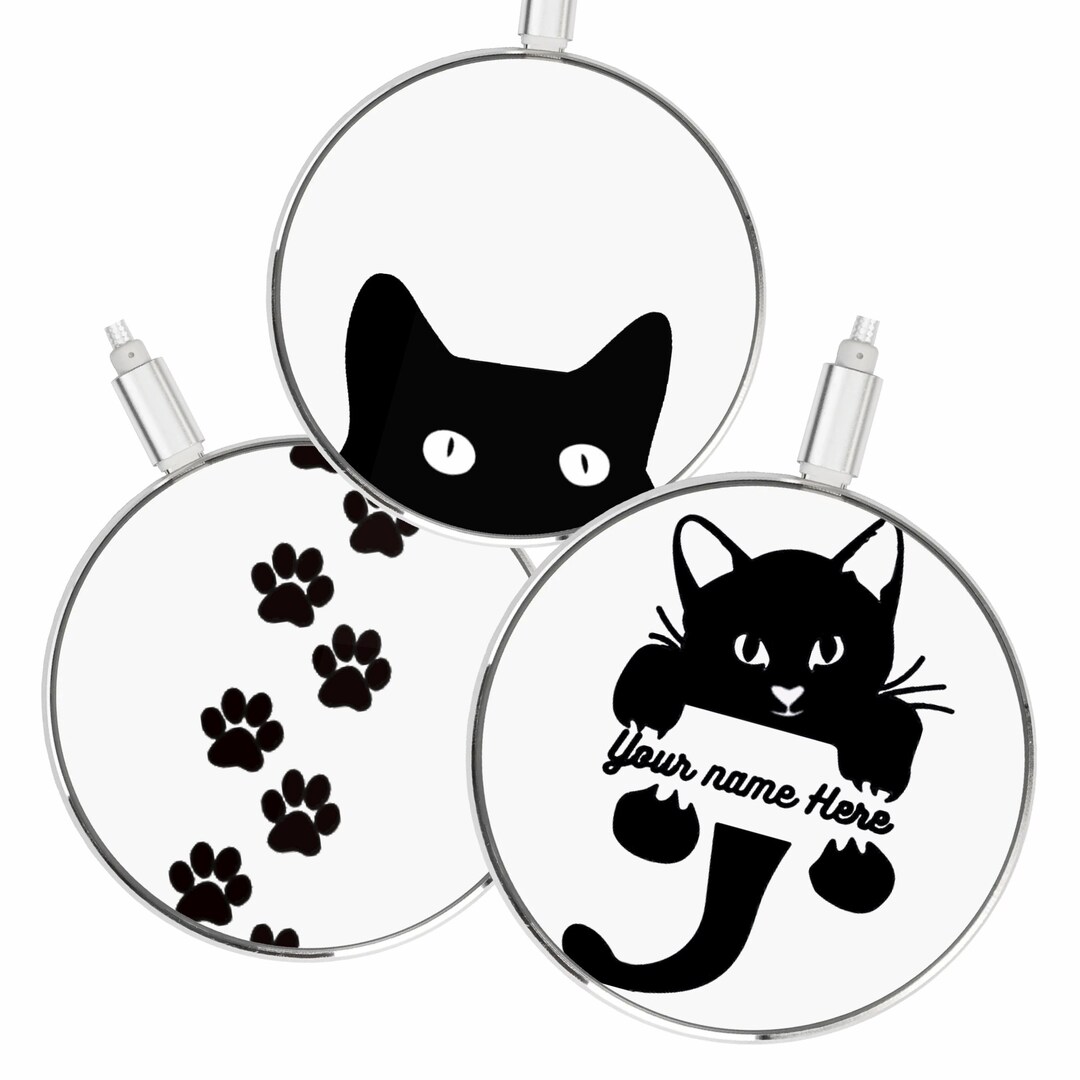 Personalized Wireless Charger 15W Wireless Charging Cat Lover Gift Pad ...