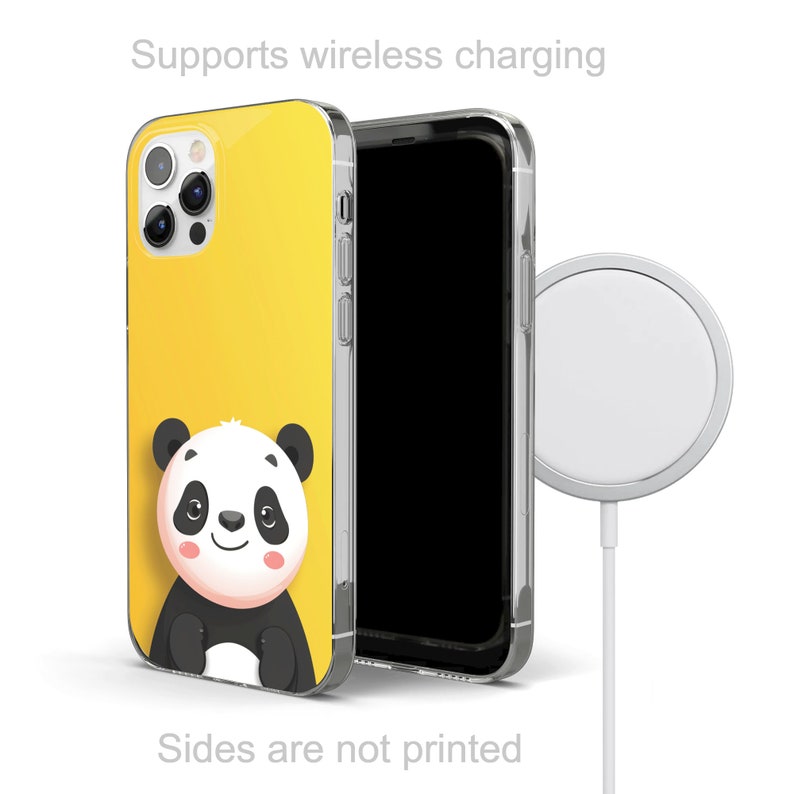 Cute Panda Phone Case Kawaii Animal Cover for iPhone 15 14 13 SE 12 11 ...