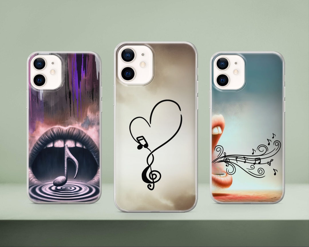 Music Notes Phone Case Sound Wave Cover for Google Pixel 8A 7 Pro ...