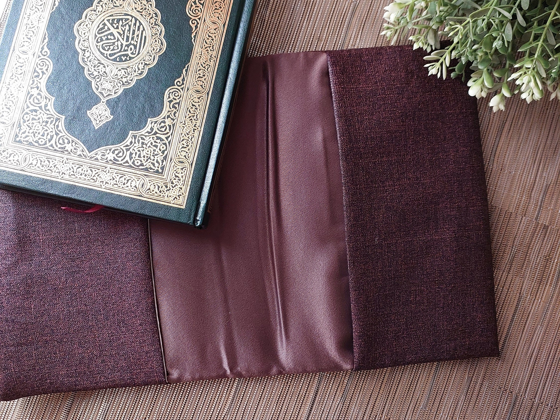 Embroidered Quran Cover, Silk Ribbon Embroidery, Flower Embroidery ...