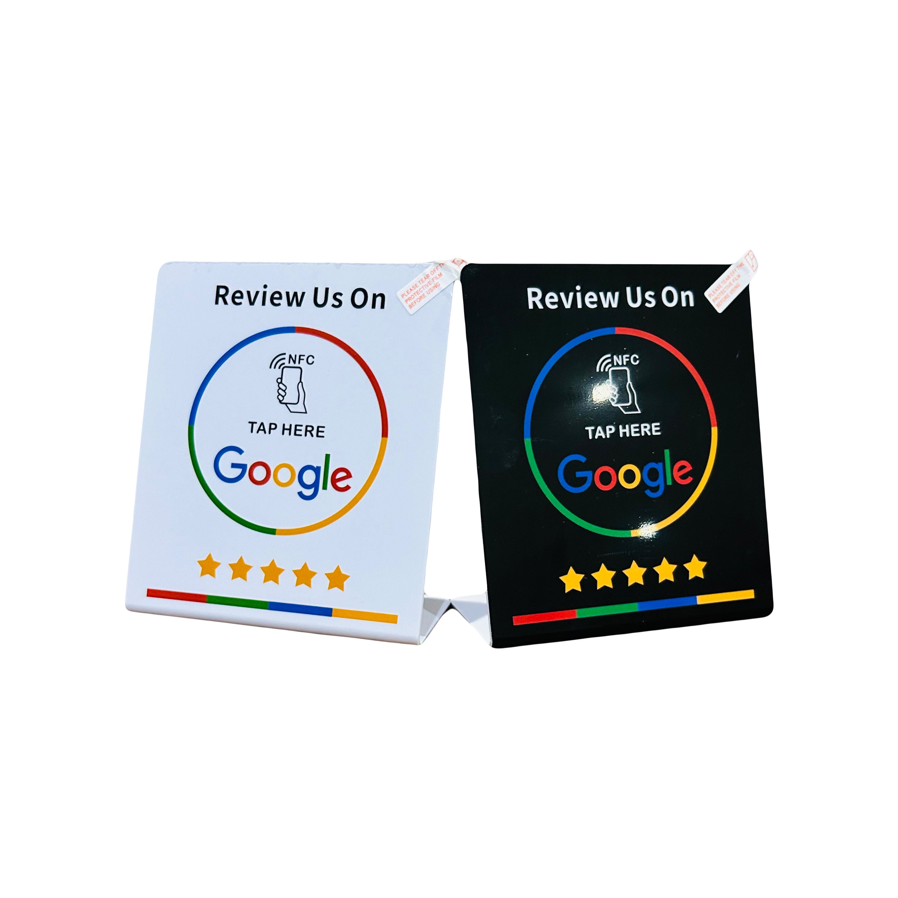 Google Review NFC Stand for Business Black or White - Etsy