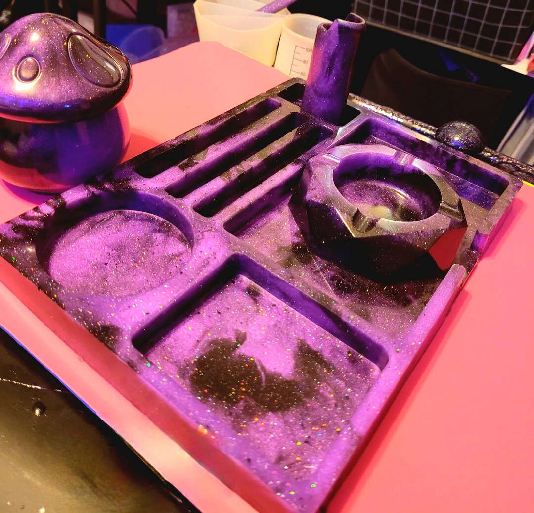 Custom Resin Rolling Tray Sets - Etsy