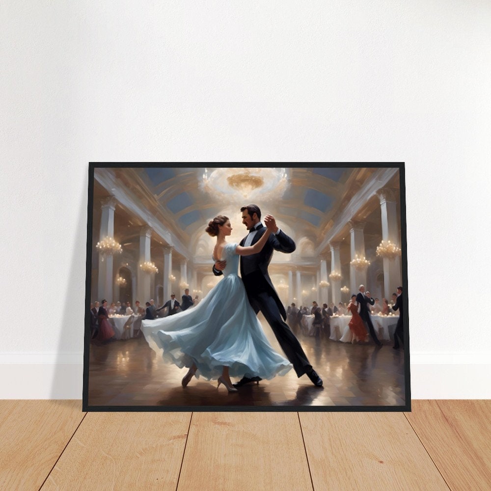 Timeless Dance | Man and Woman Dancing the Waltz Painting, Landscape ...