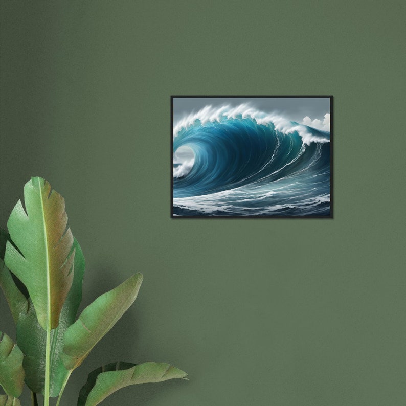 Eternal Surge | Ocean Wave Painting, Tunnel Wave Art, Landscape ...