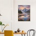 Sublime Mountain Lake Beautiful Mountain Lake Painting, Portrait ...