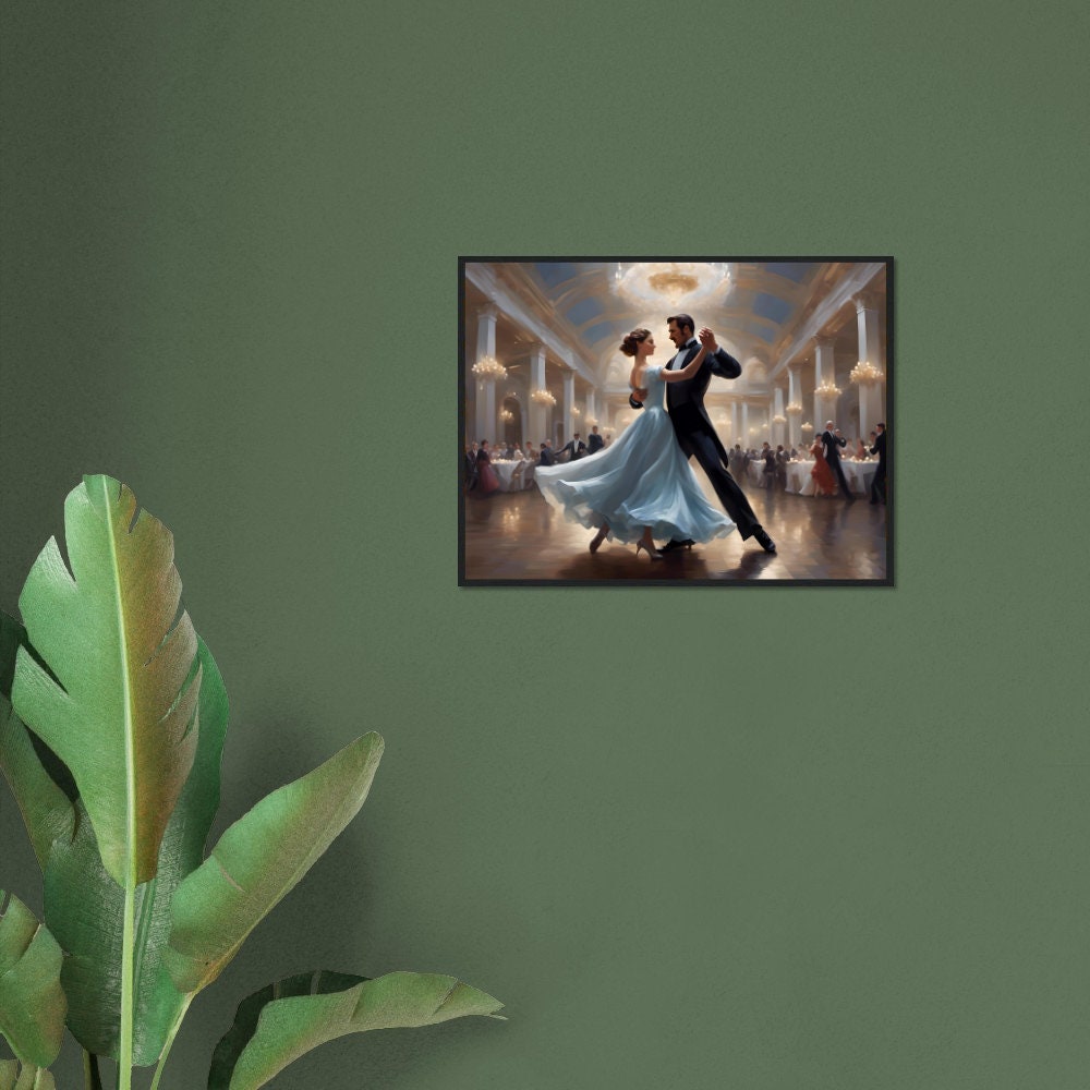 Timeless Dance | Man and Woman Dancing the Waltz Painting, Landscape ...