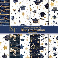 Red, Black & Gold Graduation Seamless Patterns (digital Paper) - Etsy
