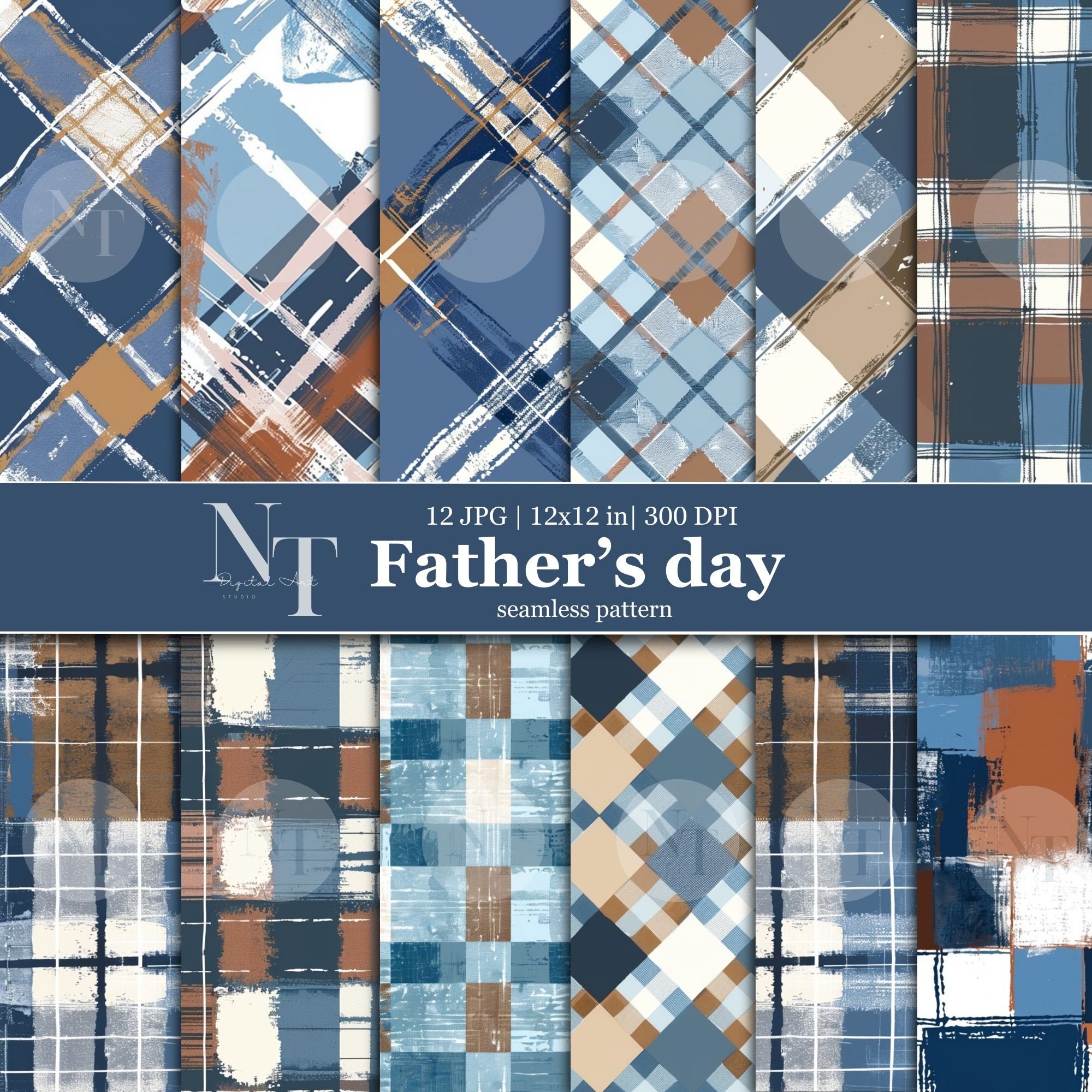 Happy Fathers Day Digital Paper, Dad Seamless Pattern, Fathers Day ...