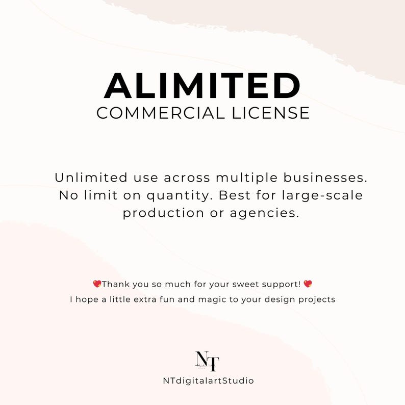 Full / Unlimited Commercial License - Etsy