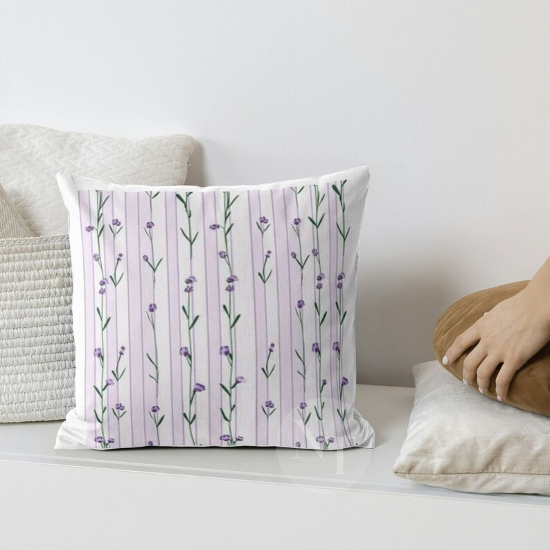 Watercolor Lavender Digital Paper, Lavender Floral Seamless Patterns ...