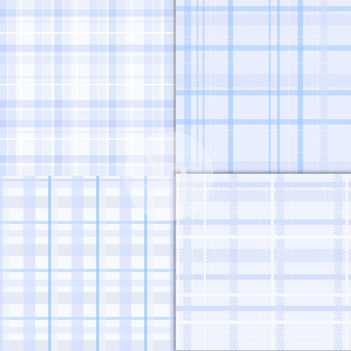 Blue Baby Boy Digital Paper, Nursery Baby Shower Seamless Pattern, Blue ...