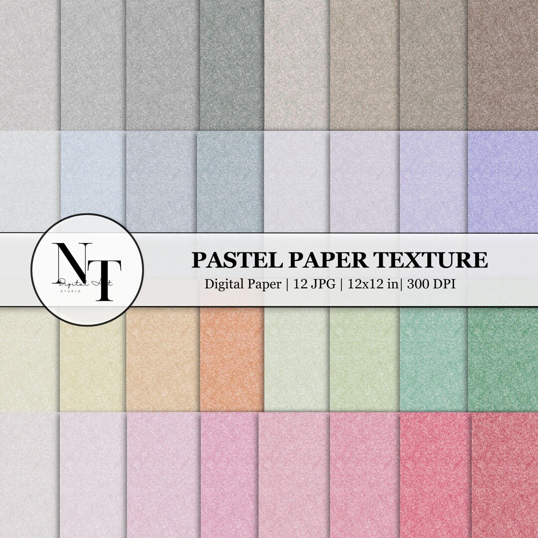 Pastel Paper Texture Digital Paper Pack Background Seamless Pattern ...