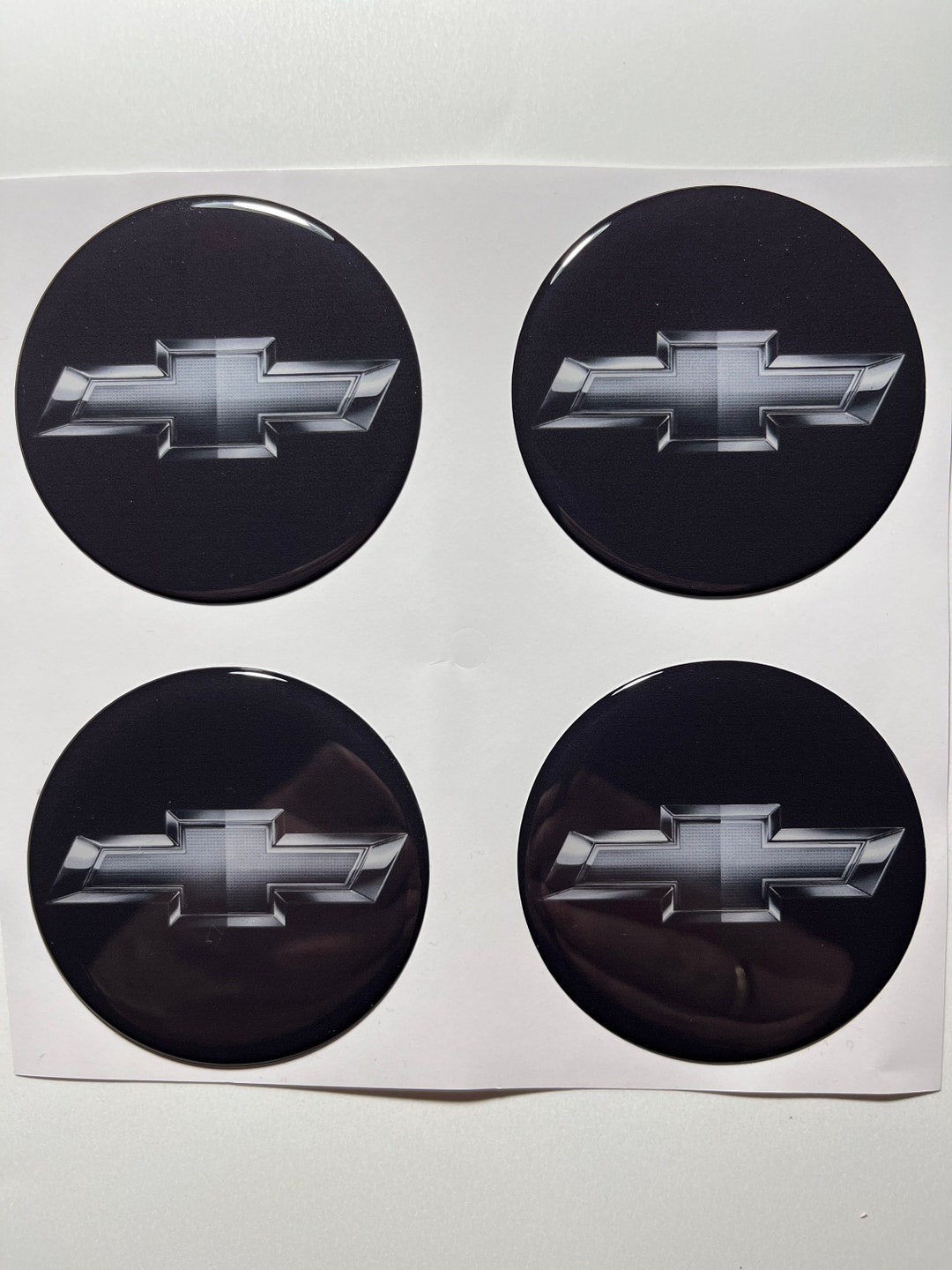Chevrolet Stickers Set of 4 Center Wheel Caps Decals Chevrolet Emblems ...