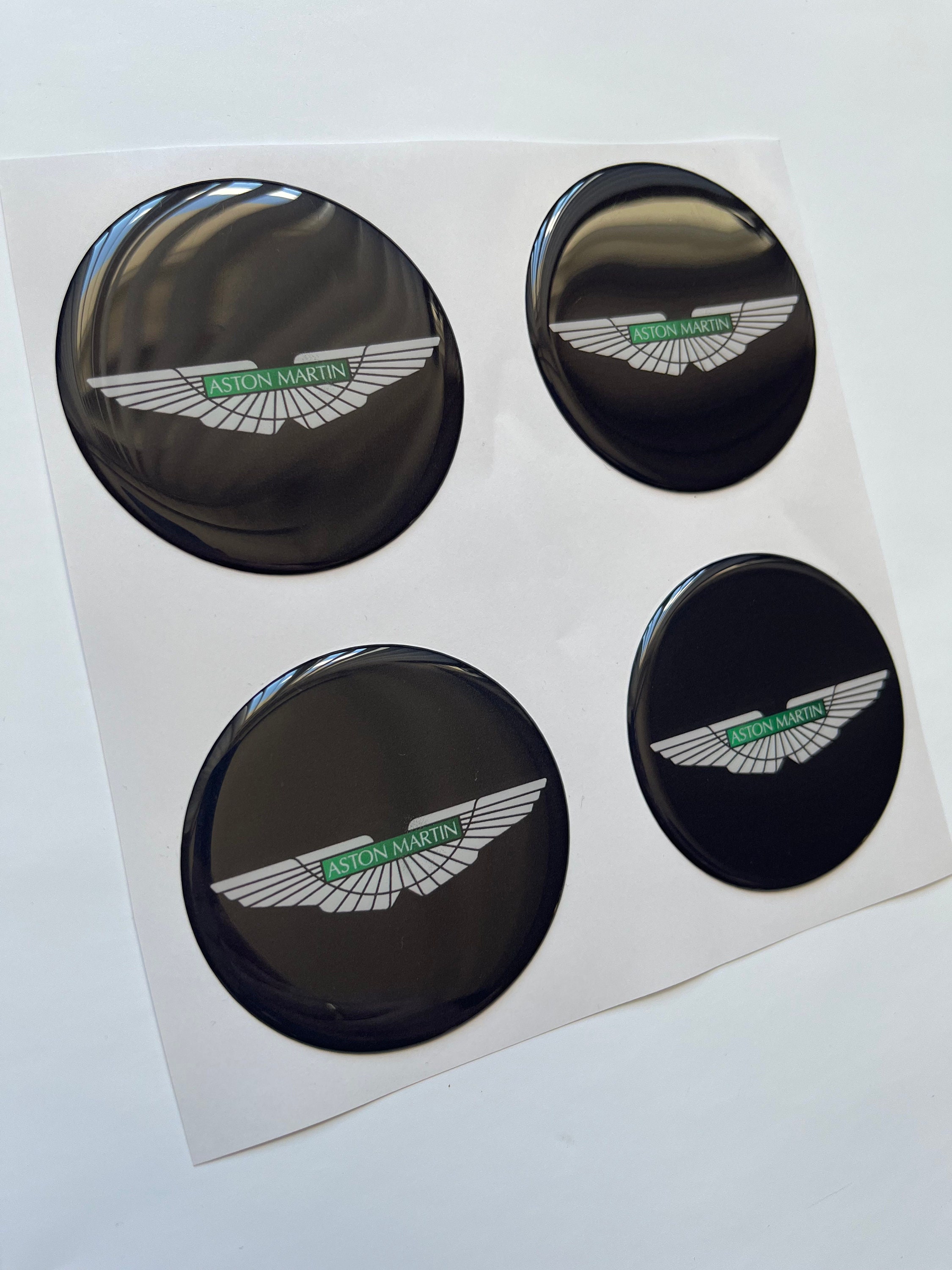 Aston Martin Stickers Set of 4 Center Wheel Caps Decals Aston Martin ...