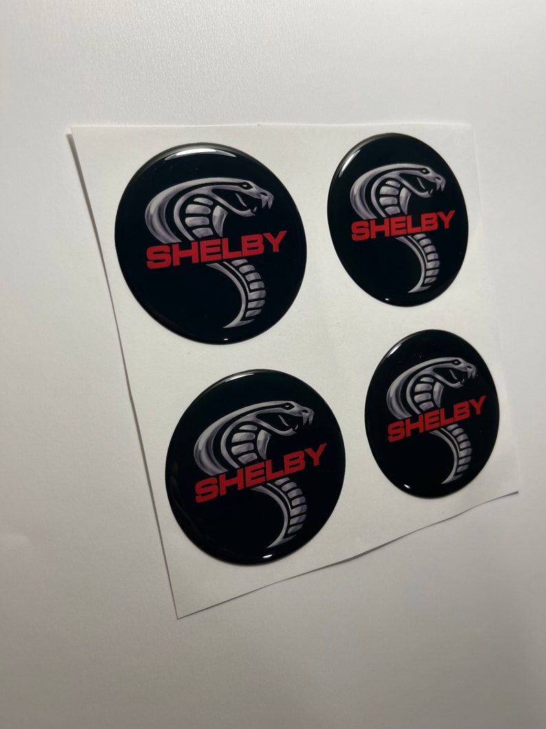 Shelby Stickers Set of 4 Center Wheel Caps Decals Shelby Emblems ...