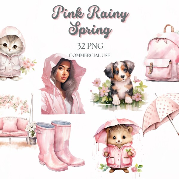 Spring Clipart - Etsy