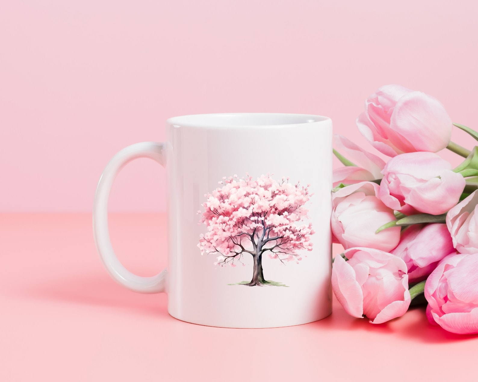 Sakura Watercolor Clipart Bundle: Cherry Blossom Spring Flowers (35 ...