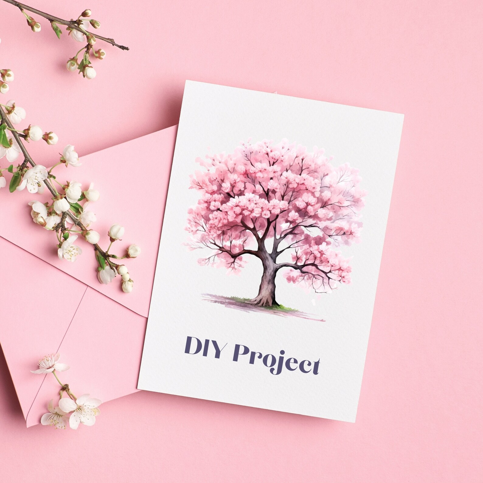 Sakura Watercolor Clipart Bundle, Cherry Blossom Watercolor Clipart ...