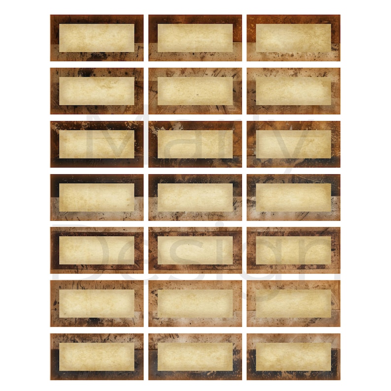 RUSTIC LABELS, Labels for Junk Journaling, Cardmaking, Scrapbooking ...