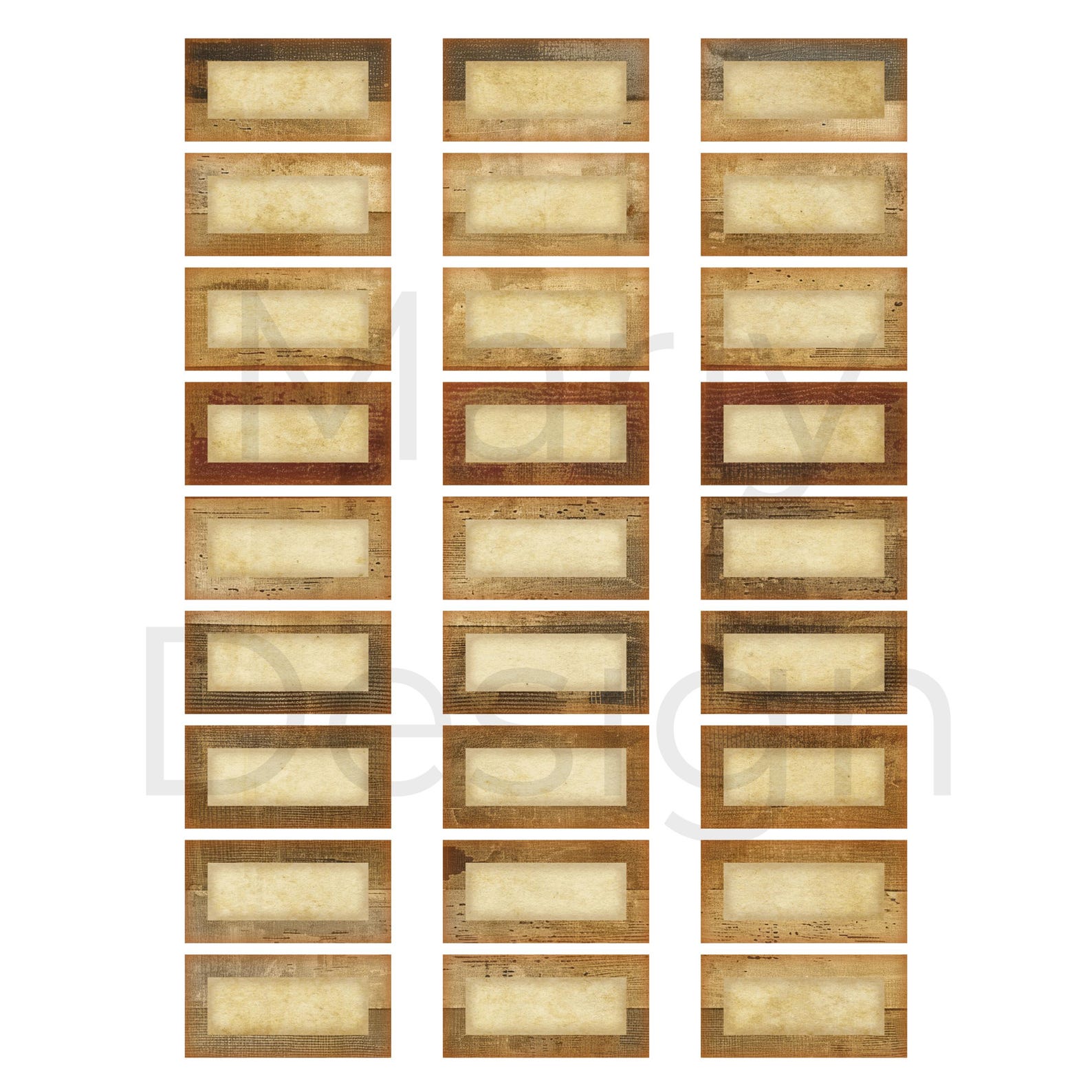 RUSTIC LABELS, Labels for Junk Journaling, Cardmaking, Scrapbooking ...