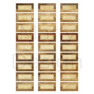 RUSTIC LABELS, Labels for Junk Journaling, Cardmaking, Scrapbooking ...