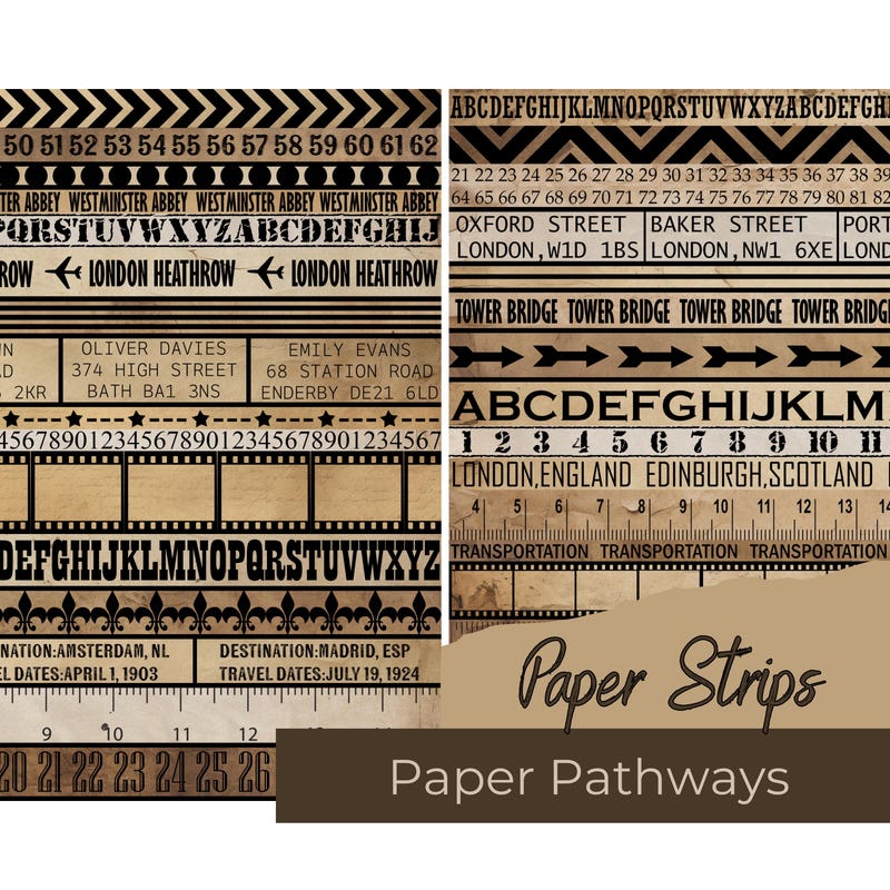 Paper Strips - Etsy
