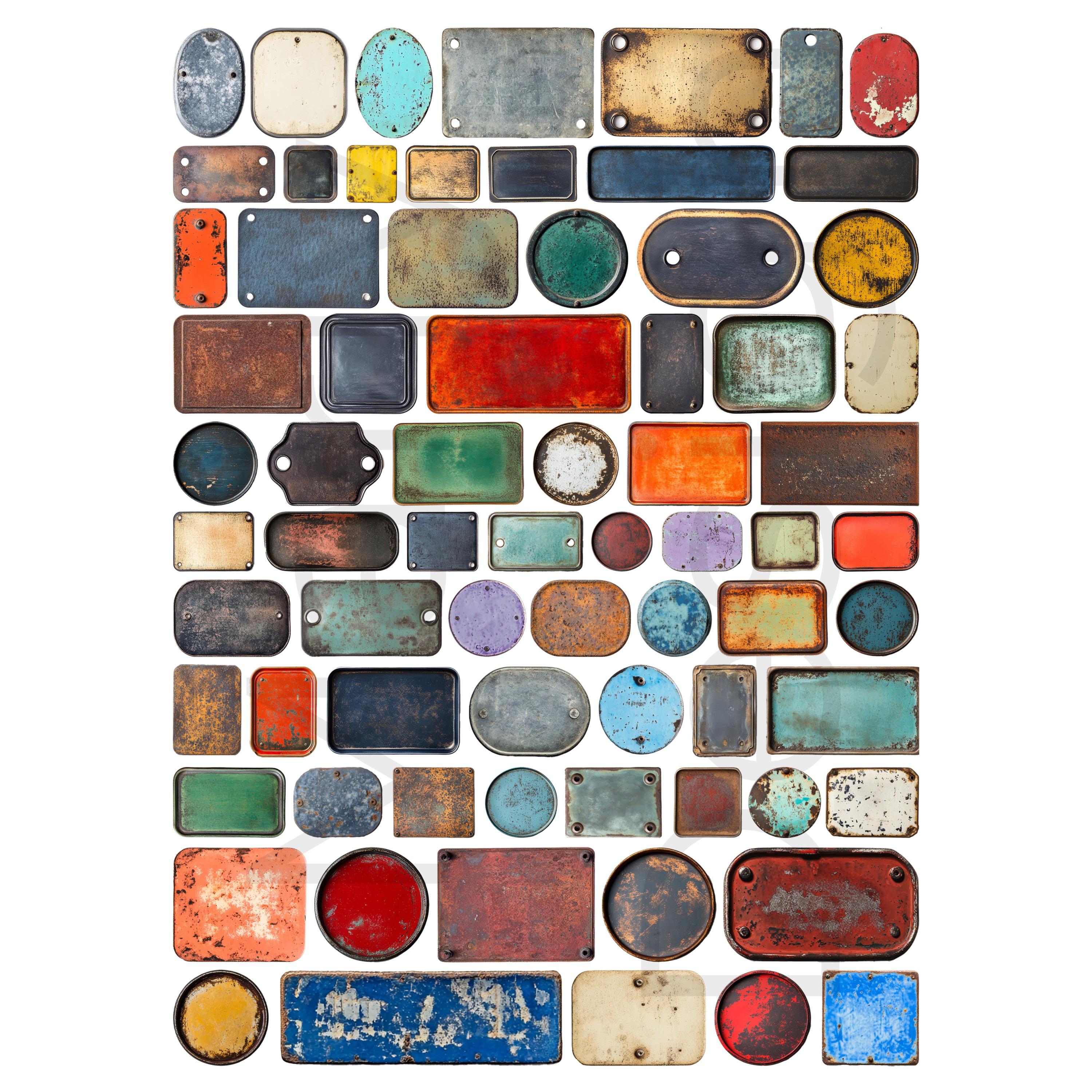 WORN OUT NUMBERS Vintage Numbers, Number Labels, Ephemera for Junk ...
