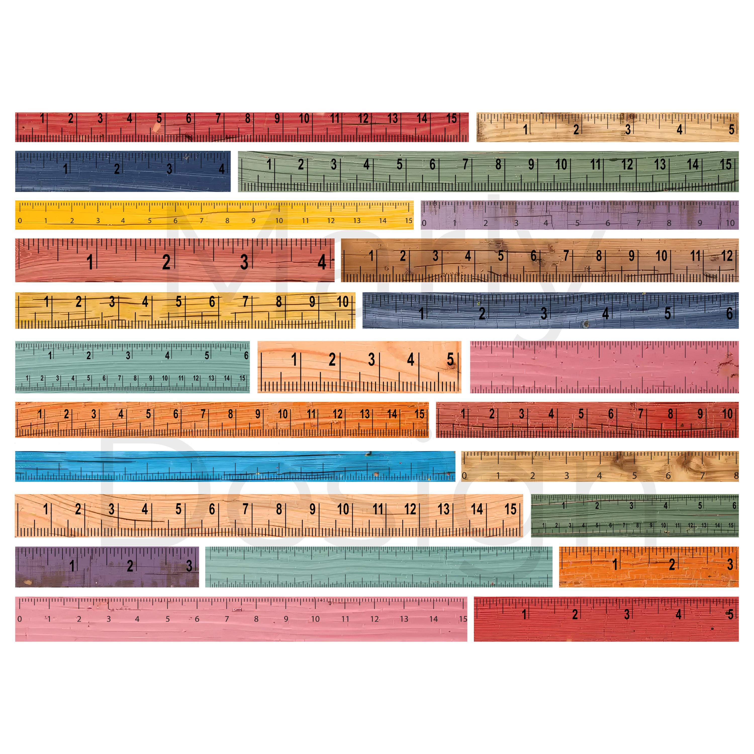 RETRO RULERS, Vintage Rulers, Measuring Tape, Centimeters, Inches, Old ...