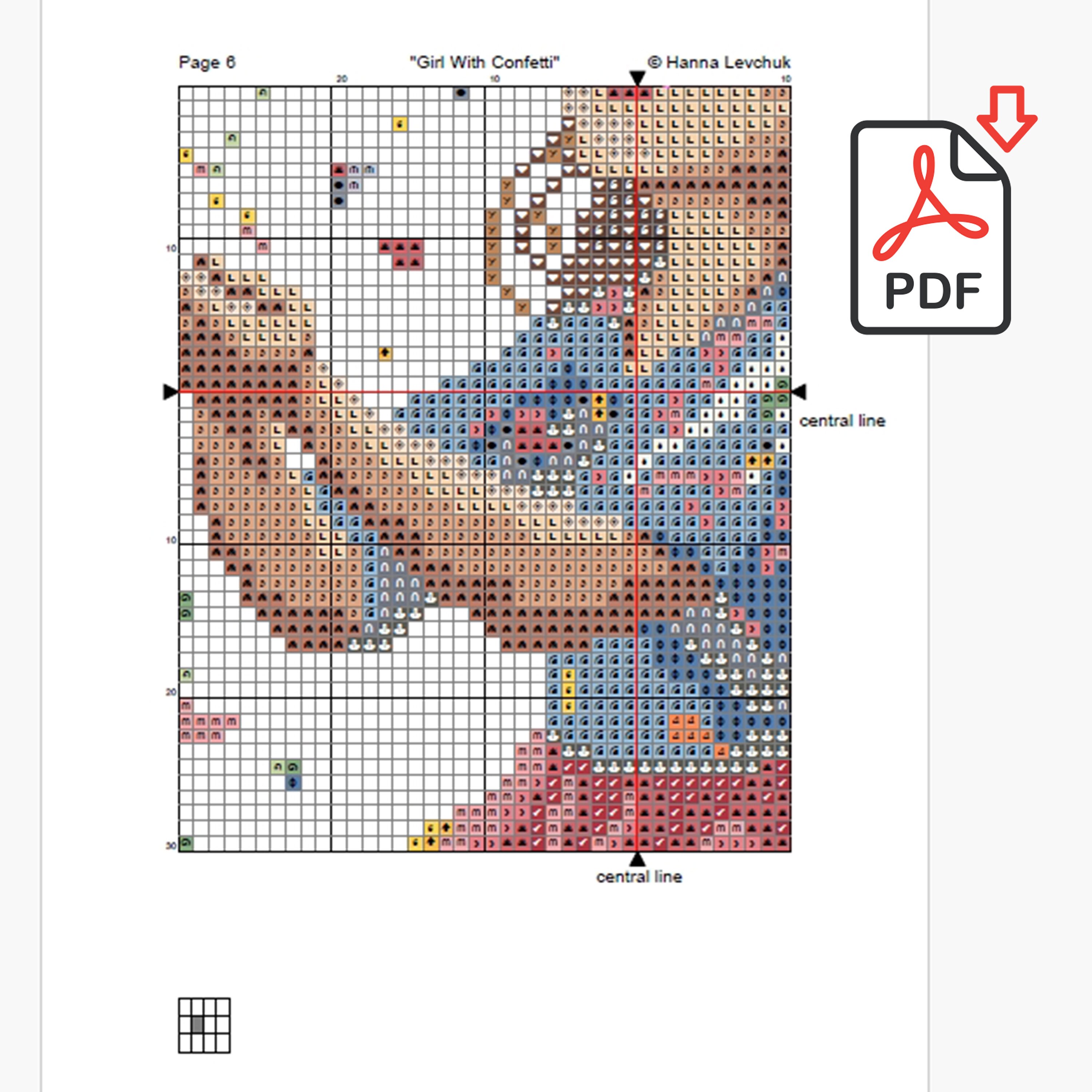 Girl Cross Stitch Pattern, Cross Stitch Pattern, Cross Stitch, Cross ...