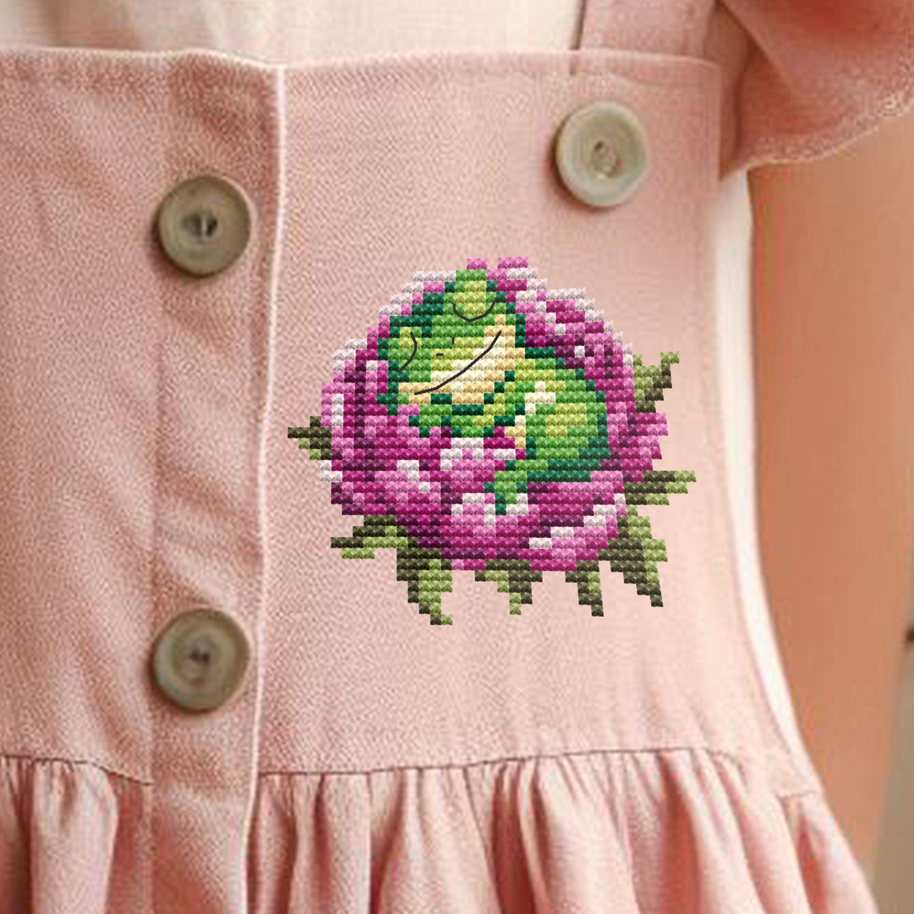 Frog Mini Cross Stitch Pattern, Mini Cross Stitch Pattern, Tiny Cross ...