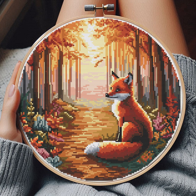 Fox Cross Stitch - Etsy