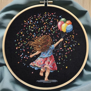 Girl Cross Stitch Pattern, Cross Stitch, Punto De Cruz, Point De Croix ...