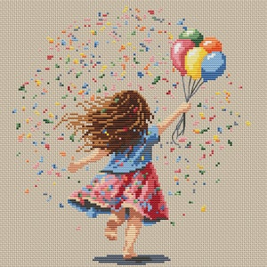 Girl Cross Stitch Pattern, Cross Stitch, Punto De Cruz, Point De Croix ...