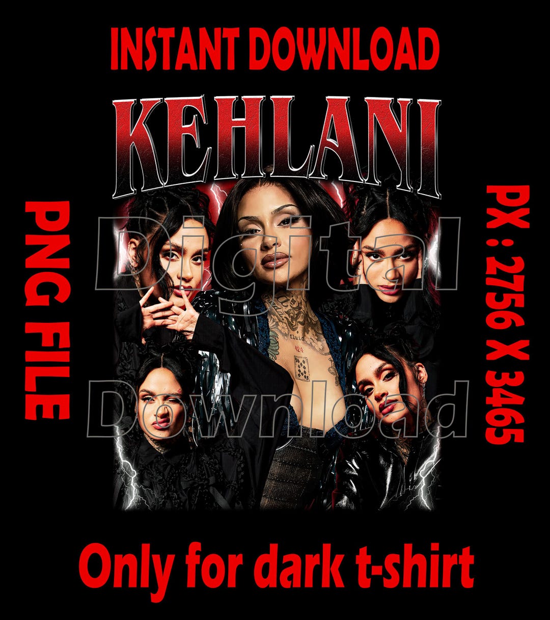 Kehlani PNG, Kehlani Png Digital Download File, Svg File, PNG, Ready to ...