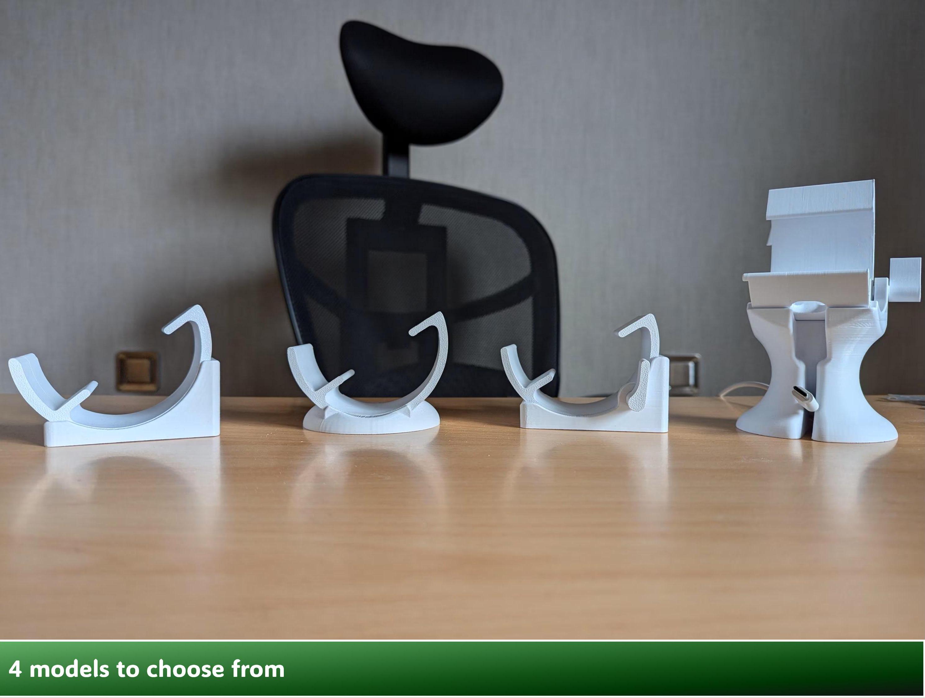 Tilting Phone Holder - STL File, Bundle of 4 Models, Adjustable Angle ...