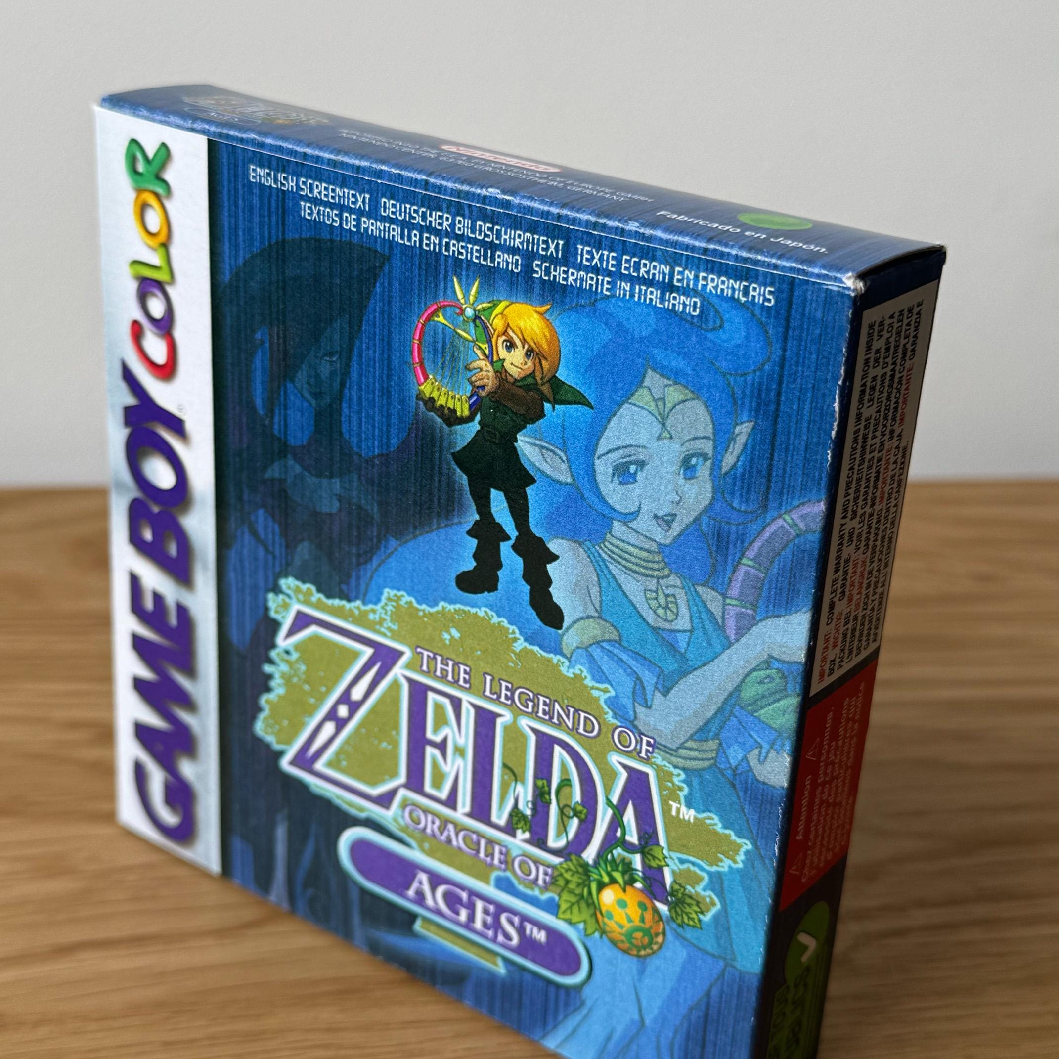 Zelda Oracle of Ages Box - Gameboy Color GBC - Etsy